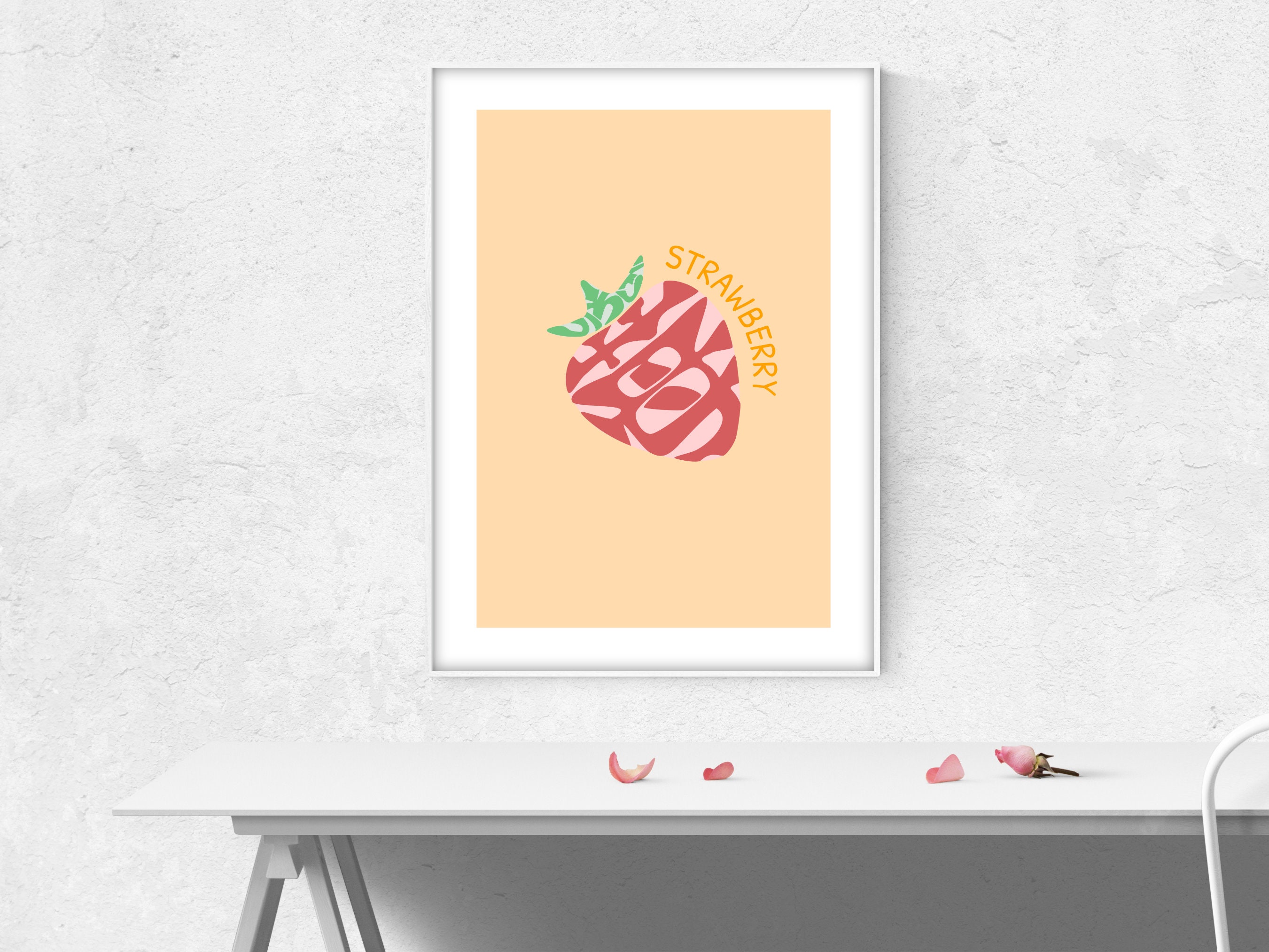 Printable Japanese Strawberry Word Art Japanese Fruit - Etsy