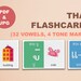 Printable Thai Flashcards: Vowels & Tone Markers (digital Download) - Etsy