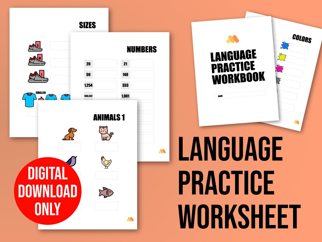 Language Practice Worksheet, Printable Language Worksheets, Learn ...