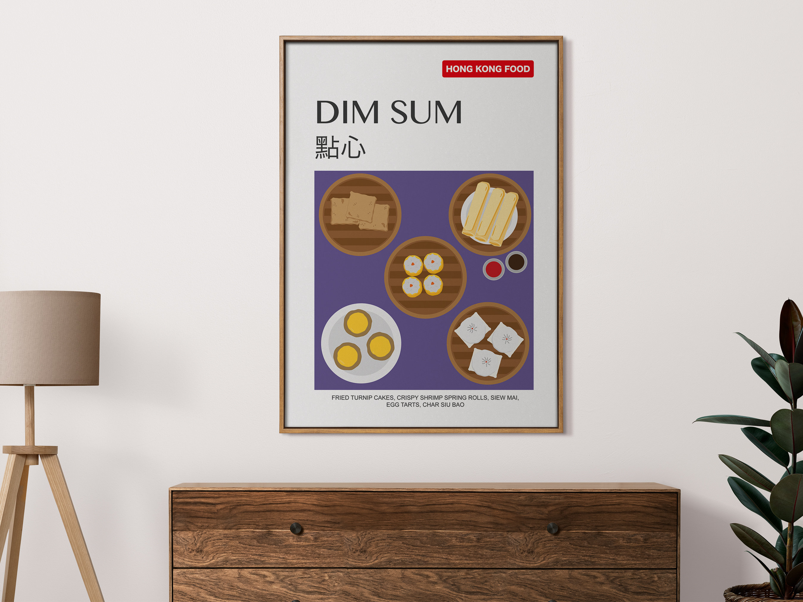 Printable Hong Kong Food Art Dim Sum Poster Dessert Lover - Etsy UK