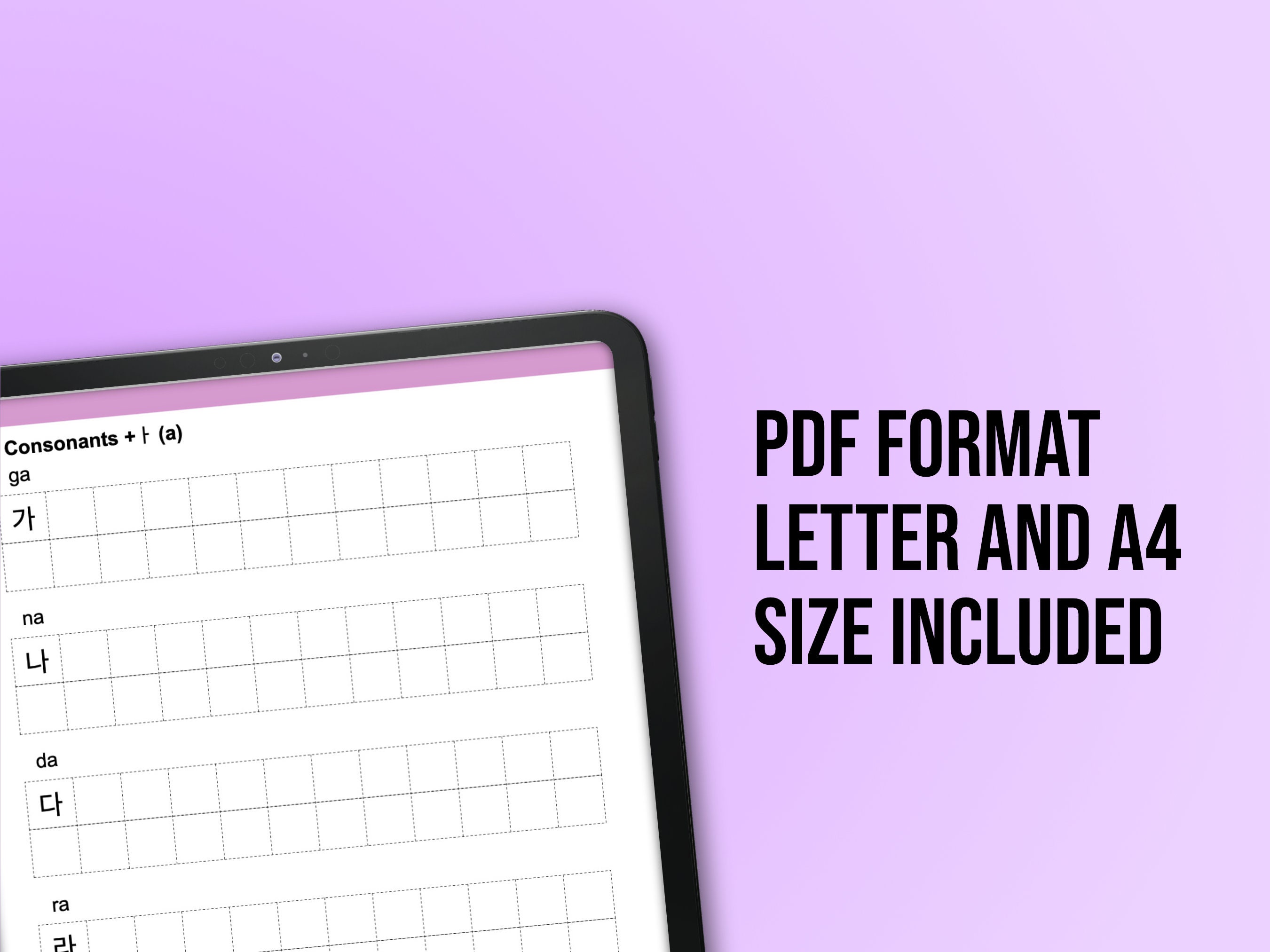 Practice Hangul Workbook, Printable Hangul Worksheets, Learn Korean ...