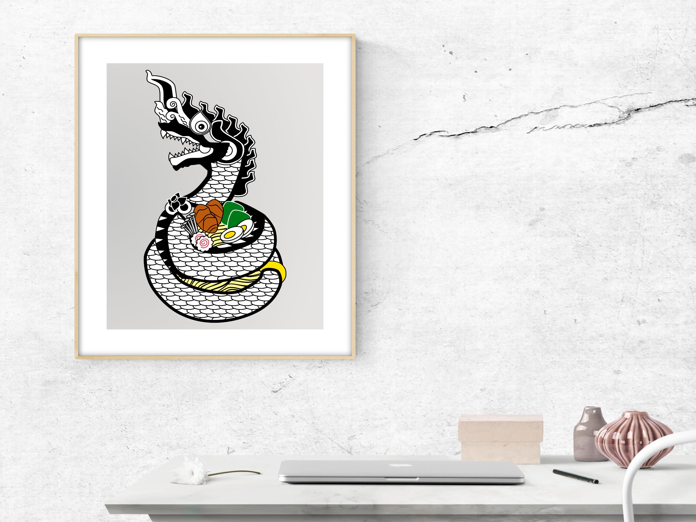 Printable Naga Ramen Decor, Ramen Wall Art Poster, Food Lover Gift ...
