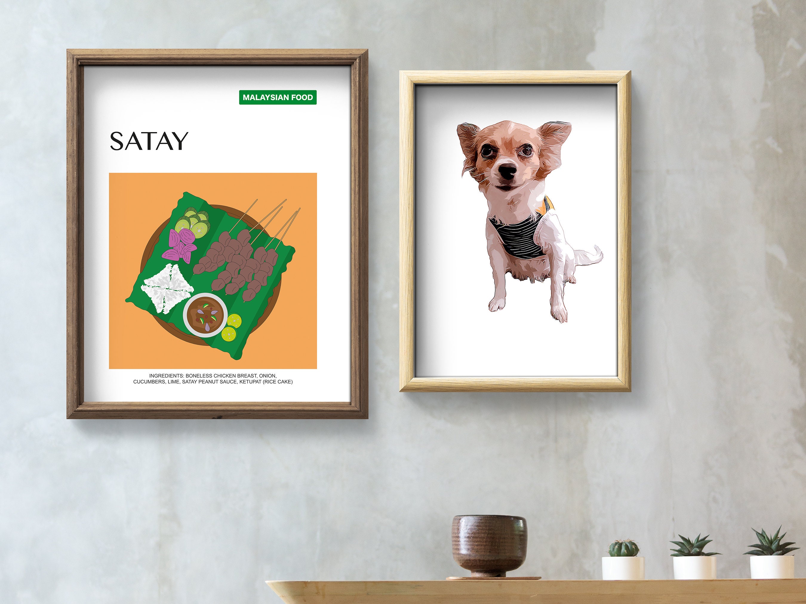 Art & Collectibles Malaysian Art Print Satay Art Poster Satay Malaysia ...