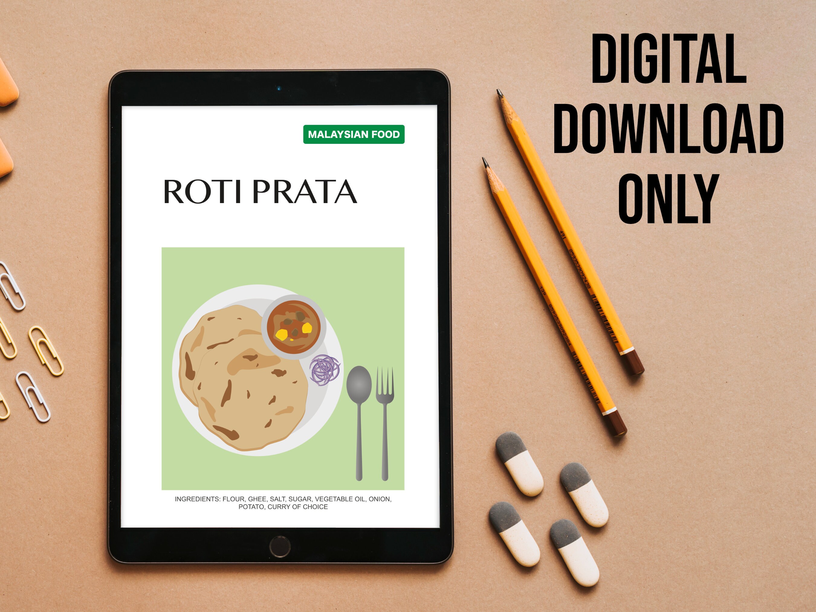 Malaysisches Essen Wandkunst Roti Prata Poster Malaysia - Etsy.de