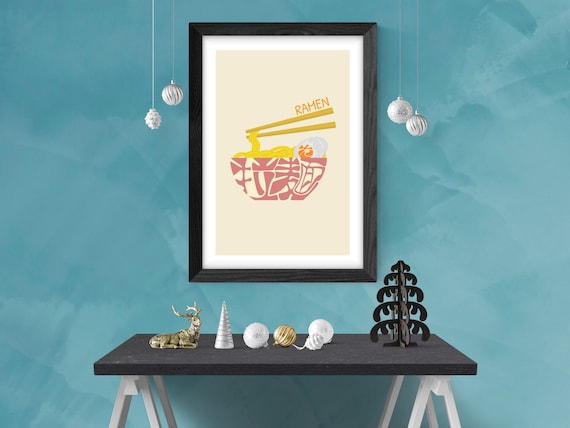 Printable Japanese Ramen Word Art Japan Food Wall Decor - Etsy