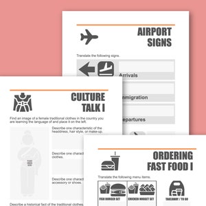 Language Learning Activity Worksheet, Printable Language PDF Book ...