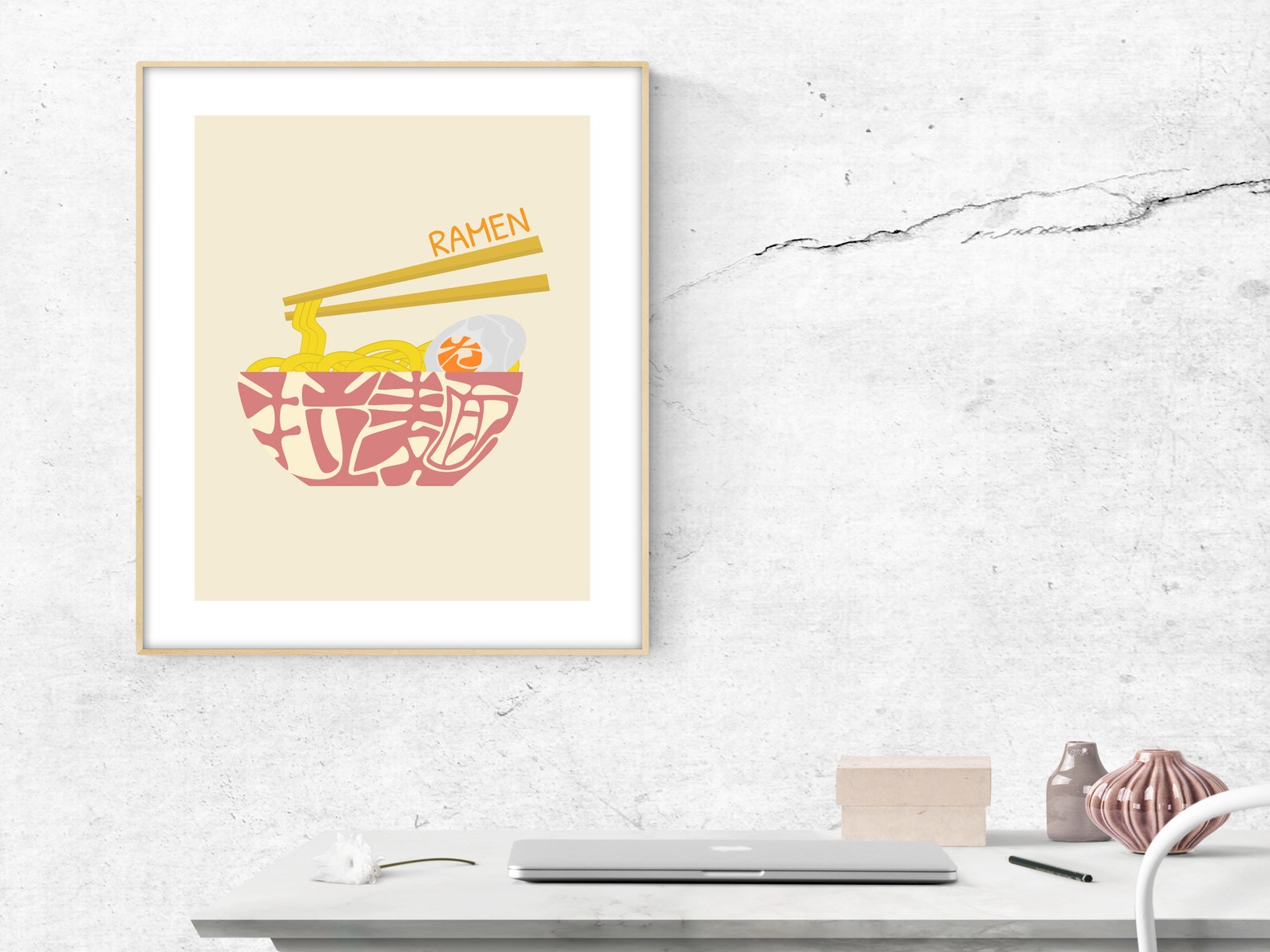 Japanese Ramen Word Art Print: Kanji Hiragana Food Decor (digital) - Etsy