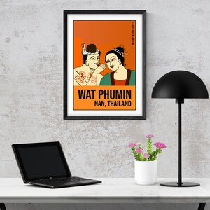 Wat Phumin Mural Print: Northern Thailand Travel Art (digital Download) - Etsy
