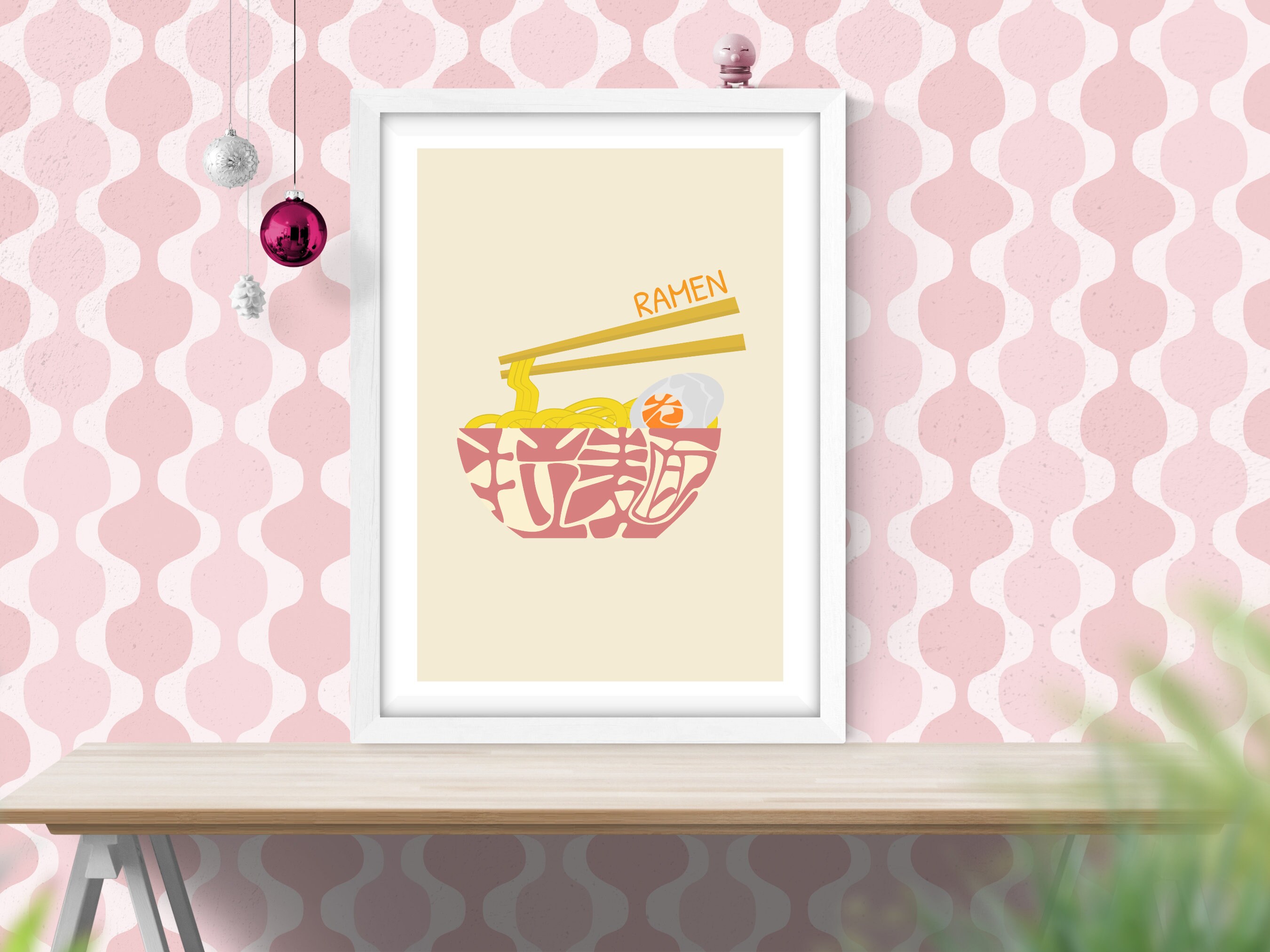 Japanese Ramen Word Art Print: Kanji Hiragana Food Decor (digital) - Etsy