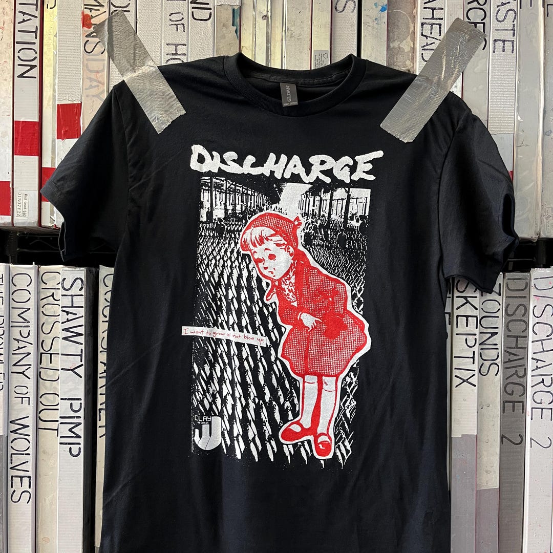 Discharge Shirt - Etsy UK