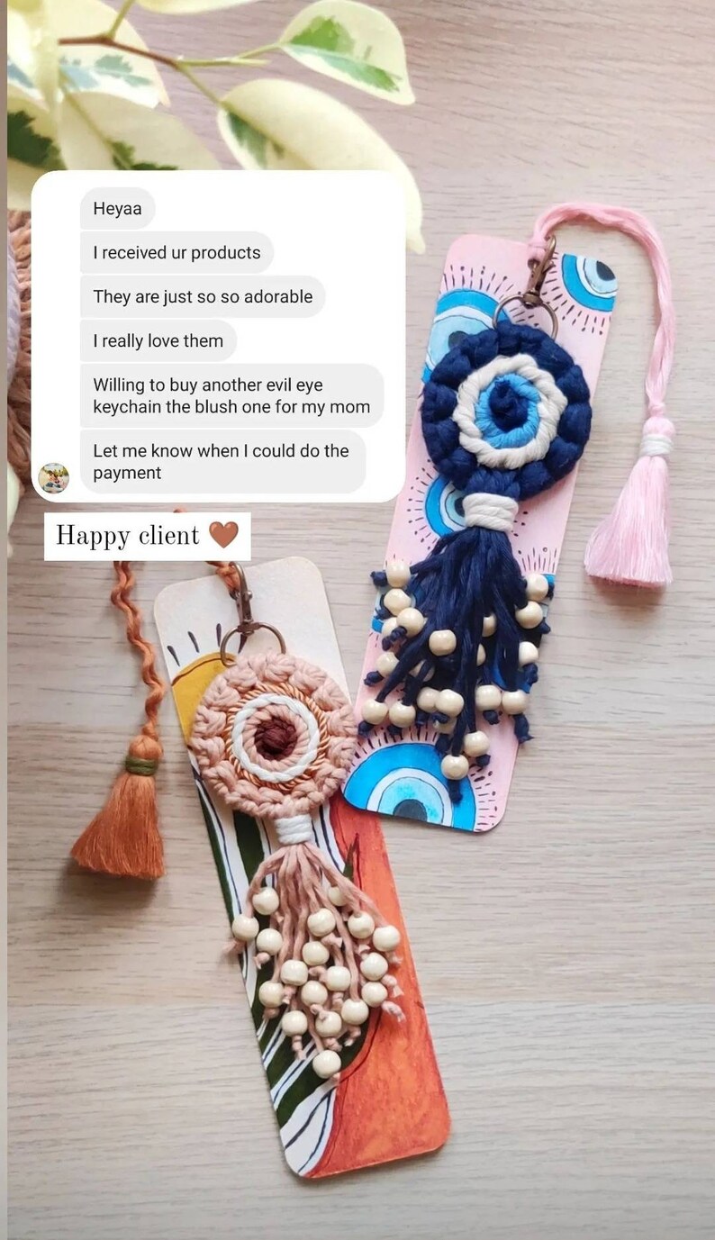 Evil Eye Keychain Macrame Evil Eye Mandala Set of 3 Woven - Etsy