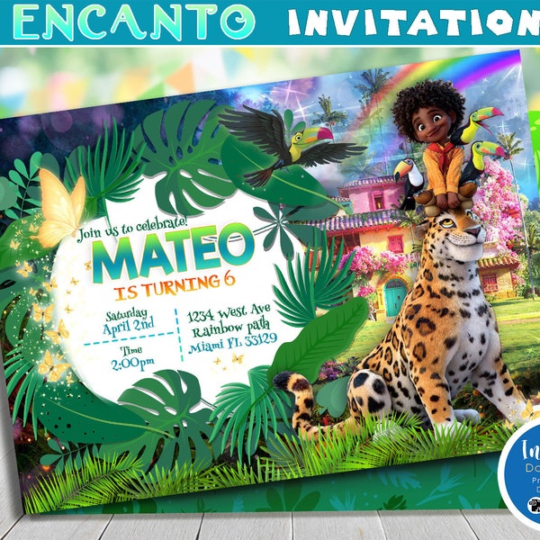 Antonio Encanto Birthday Invitation - Etsy