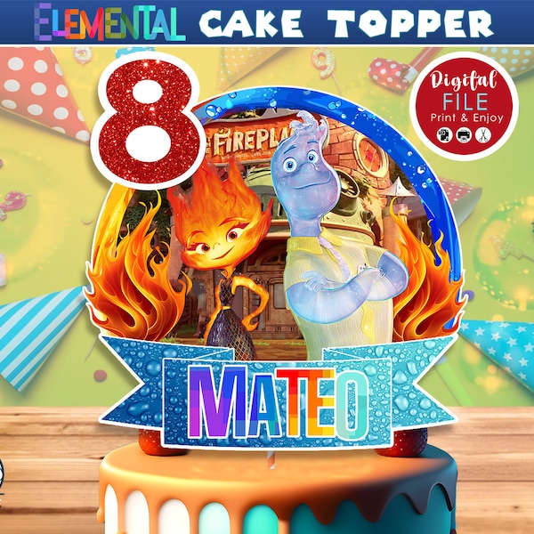 Elemental Cake Topper - Etsy