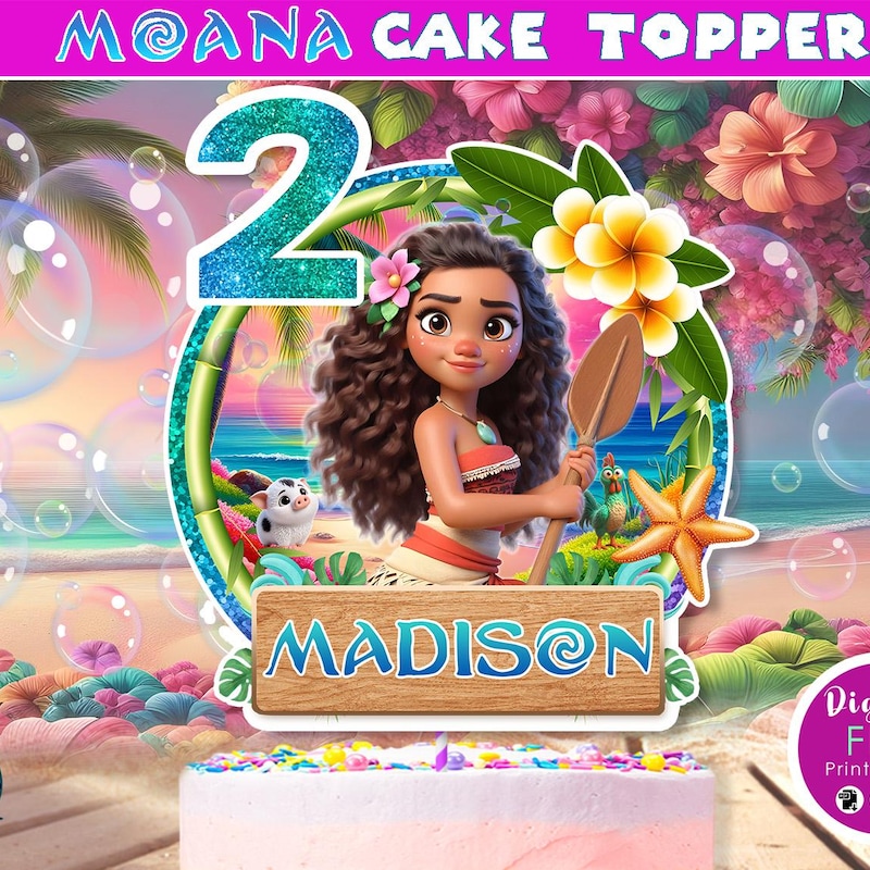 Moana Cake Topper - Etsy