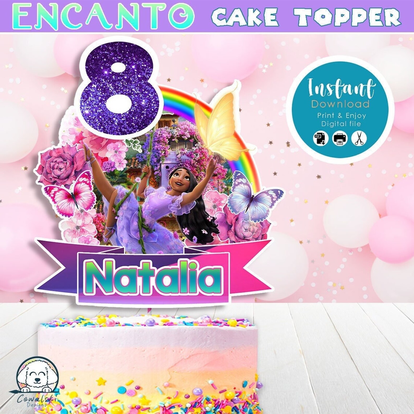 Encanto Cake topper Encanto Cake Decoration DIGITAL Encanto - Etsy España
