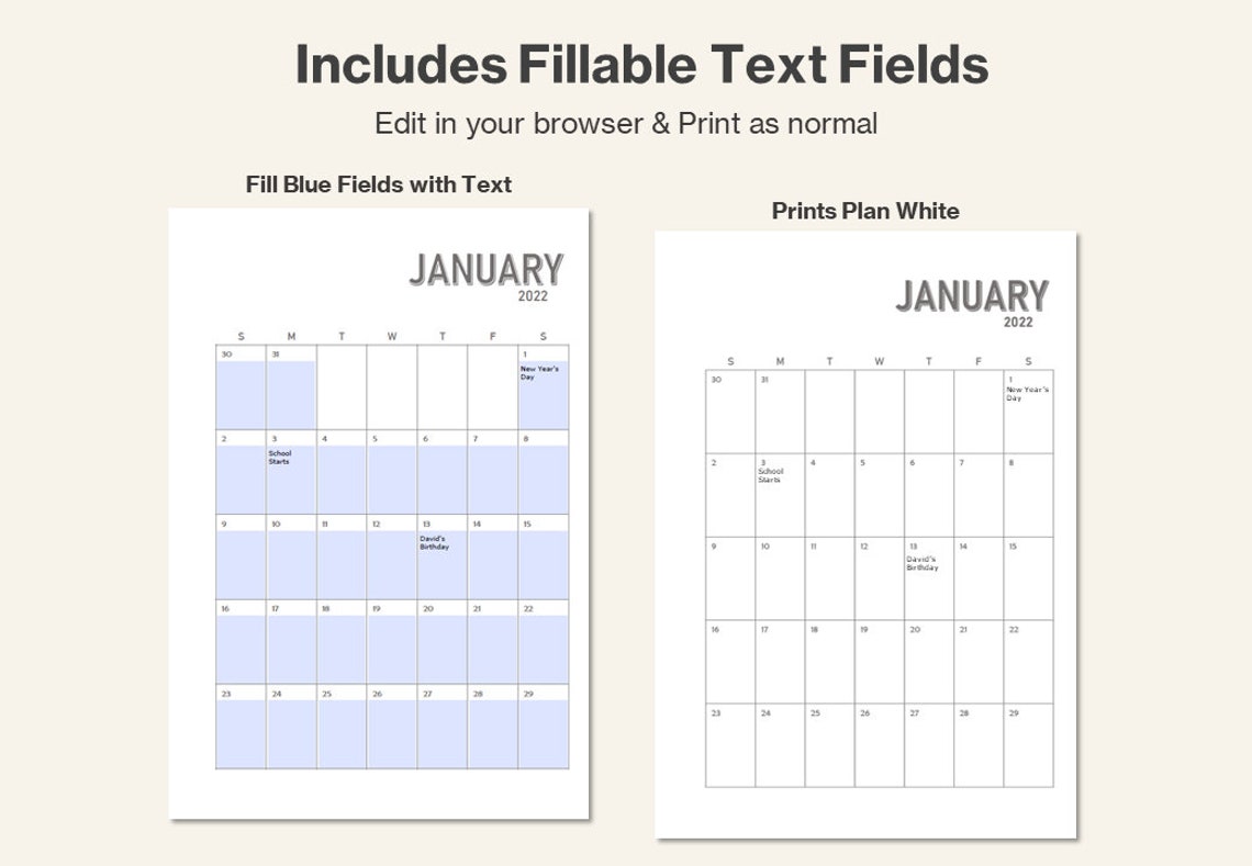 Editable 2022 Calendar Ffopislamic