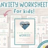 Anxiety BINGO Worry Game for Kids PDF | Worry Activities for Elementary ...