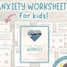 Anxiety BINGO Worry Game for Kids PDF | Worry Activities for Elementary ...