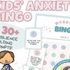 Anxiety BINGO Worry Game for Kids PDF | Worry Activities for Elementary ...