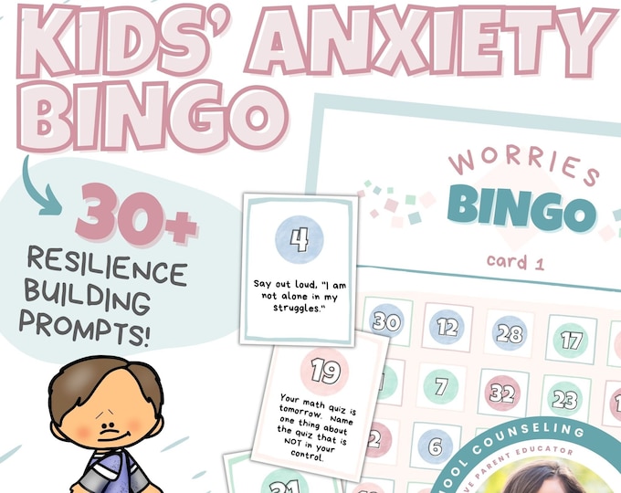 Worry Tree Worksheet Printable, Kids Anxiety Relief Workbook, Self ...