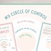 Circle of Control for Kids Printable Template & Activities | Sphere of ...