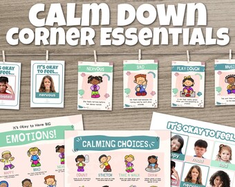 Calm Down Cards for Kids | Etsy