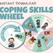 Coping Skills Wheel for Kids | Anxiety Relief | Mental Health Therapy ...
