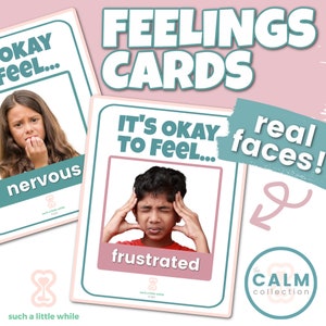 Printable FEELINGS FLASHCARDS | Emotions Flashcards PDF | Calm Down ...