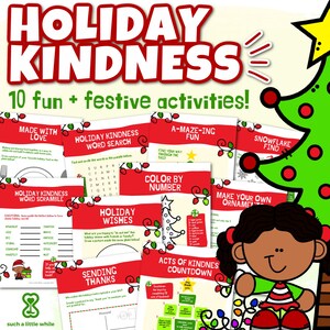 10 Christmas Printable Activities for Kids | Teaching KINDNESS ...