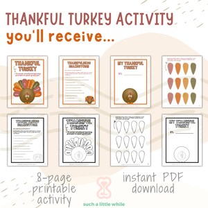 Gratitude Activities for Kids PDF | | Gratitude Tree, Turkey | Thankful ...
