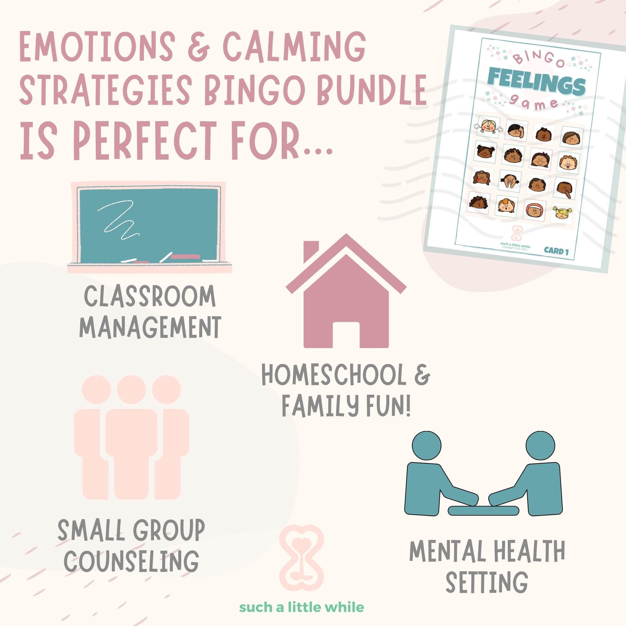 Emotions & Calming Strategies BINGO Bundle: Save on 2 Printable ...