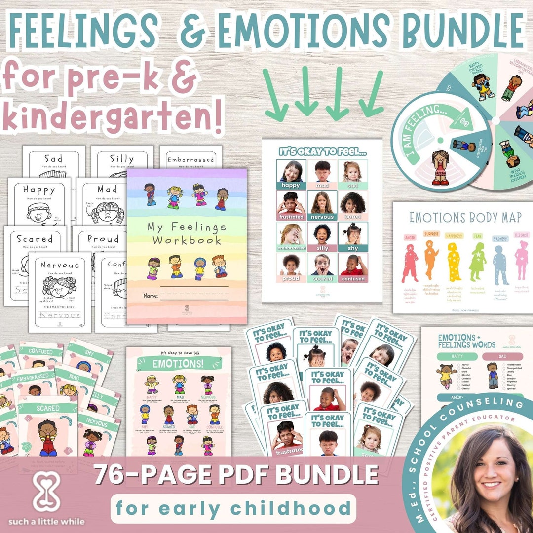 Feelings and Emotions for Preschool/kindergarten PDF Bundle of ...