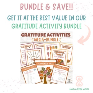 Gratitude Tree Activity Kit | Printable Template | Kids Thanksgiving ...