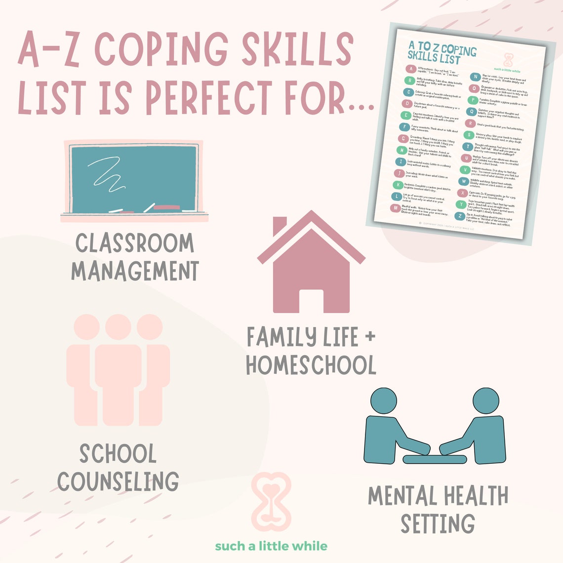 A-Z List of Coping Skills for Kids PDF | Printable Abcs of Coping ...