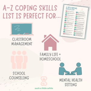 A-Z List of Coping Skills for Kids PDF | Printable Abcs of Coping ...