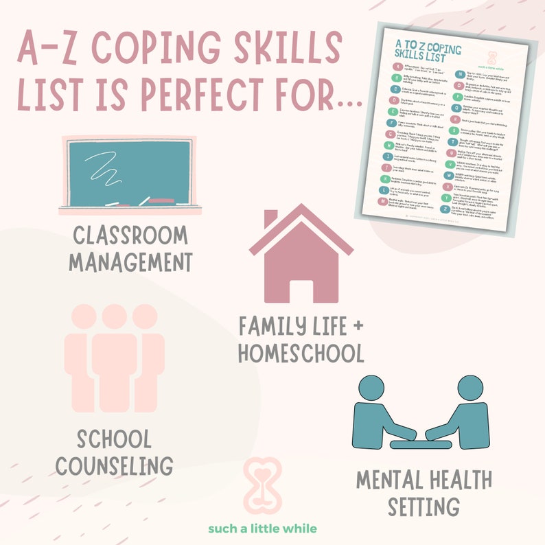 A-Z List of Coping Skills for Kids PDF | Printable Abcs of Coping ...