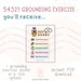 54321 Grounding PDF Exercise for Kids Poster | 5 Senses Grounding ...