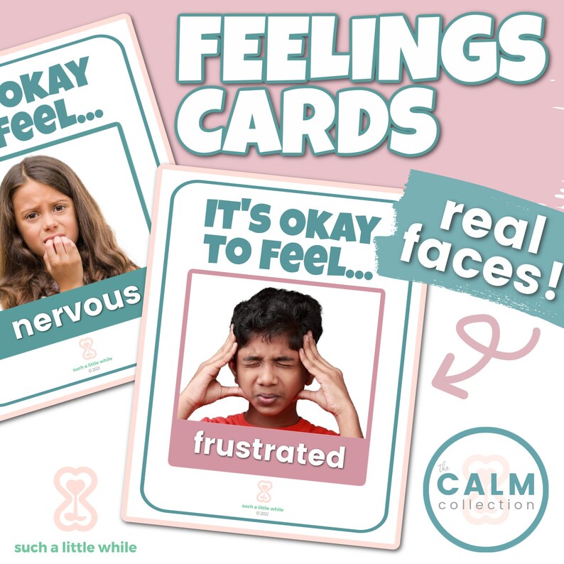 Printable FEELINGS FLASHCARDS | Emotions Flashcards PDF | Calm Down ...
