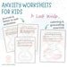 Anxiety Worksheets for Kids | Coping Skills for Worries Workbook ...