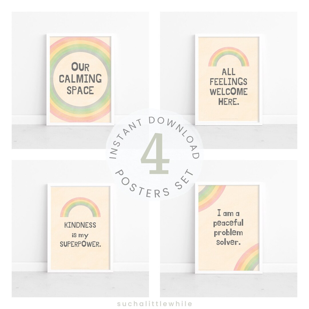 Calming Corner Sign Printables | Classroom Decor | School Counselor ...