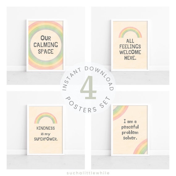 Calming Corner Sign Printables Classroom Decor School | Etsy