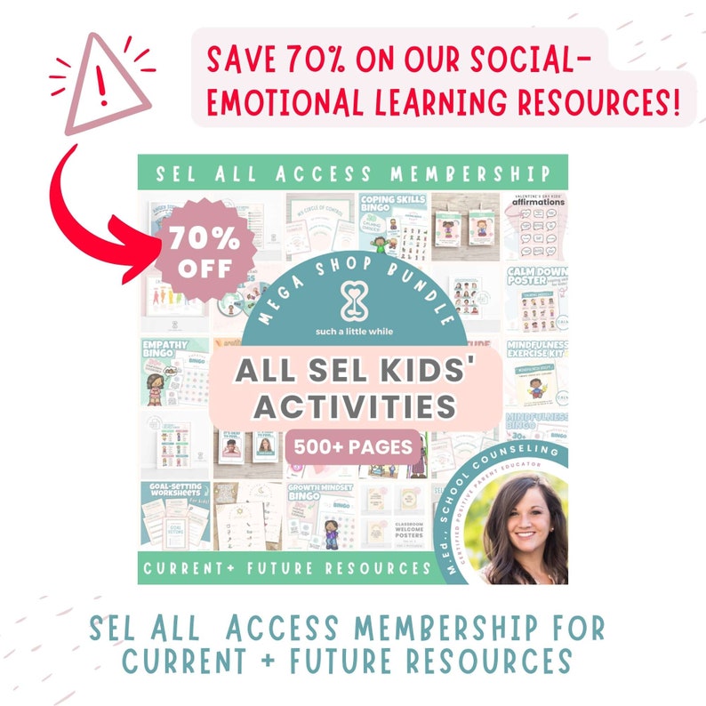 Mindfulness Activities for Kids Pdfs Bundle for Elementary & Middle ...