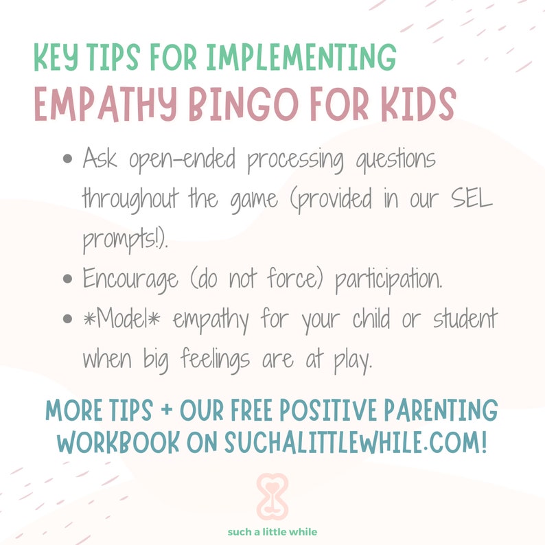 Empathy Bingo Printable PDF for Kids | Empathy Activities, Exercises ...