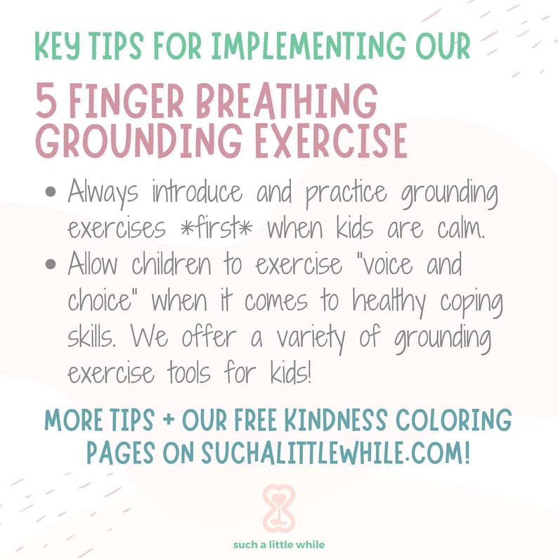 5 Finger Breathing & Grounding Exercise for Kids | Calming Mindfulness ...