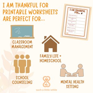 I Am Thankful for Printable Worksheets for Kids | Thanksgiving ...