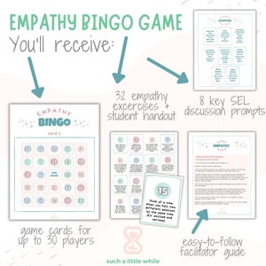 Empathy Bingo Printable PDF for Kids | Empathy Activities, Exercises ...