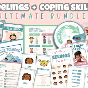 Feelings & Coping Skills for Kids Ultimate Toolbox Bundle | 60+ Pages ...