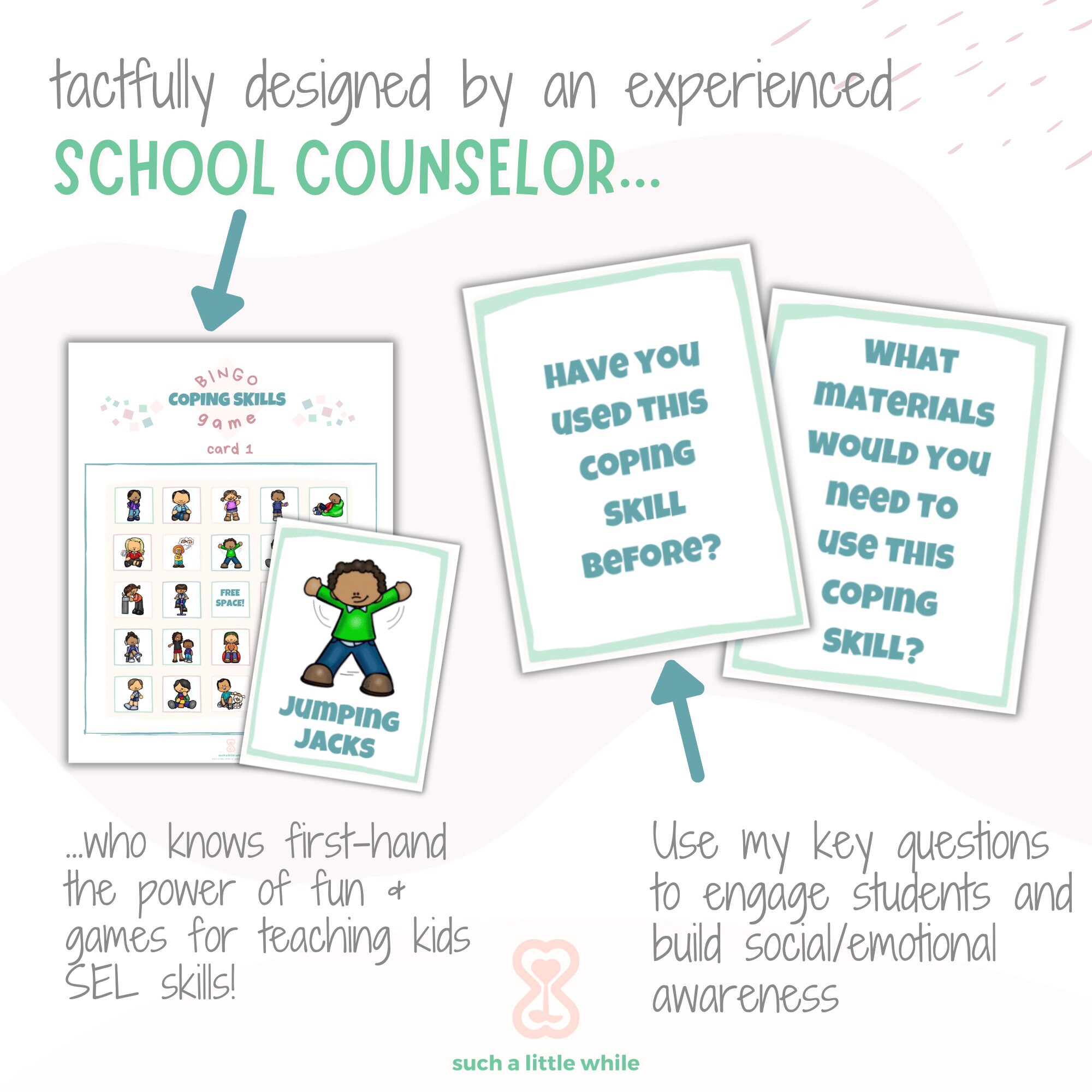 Coping Skills BINGO PDF for Kids | Printable SEL Game | Mental Health ...