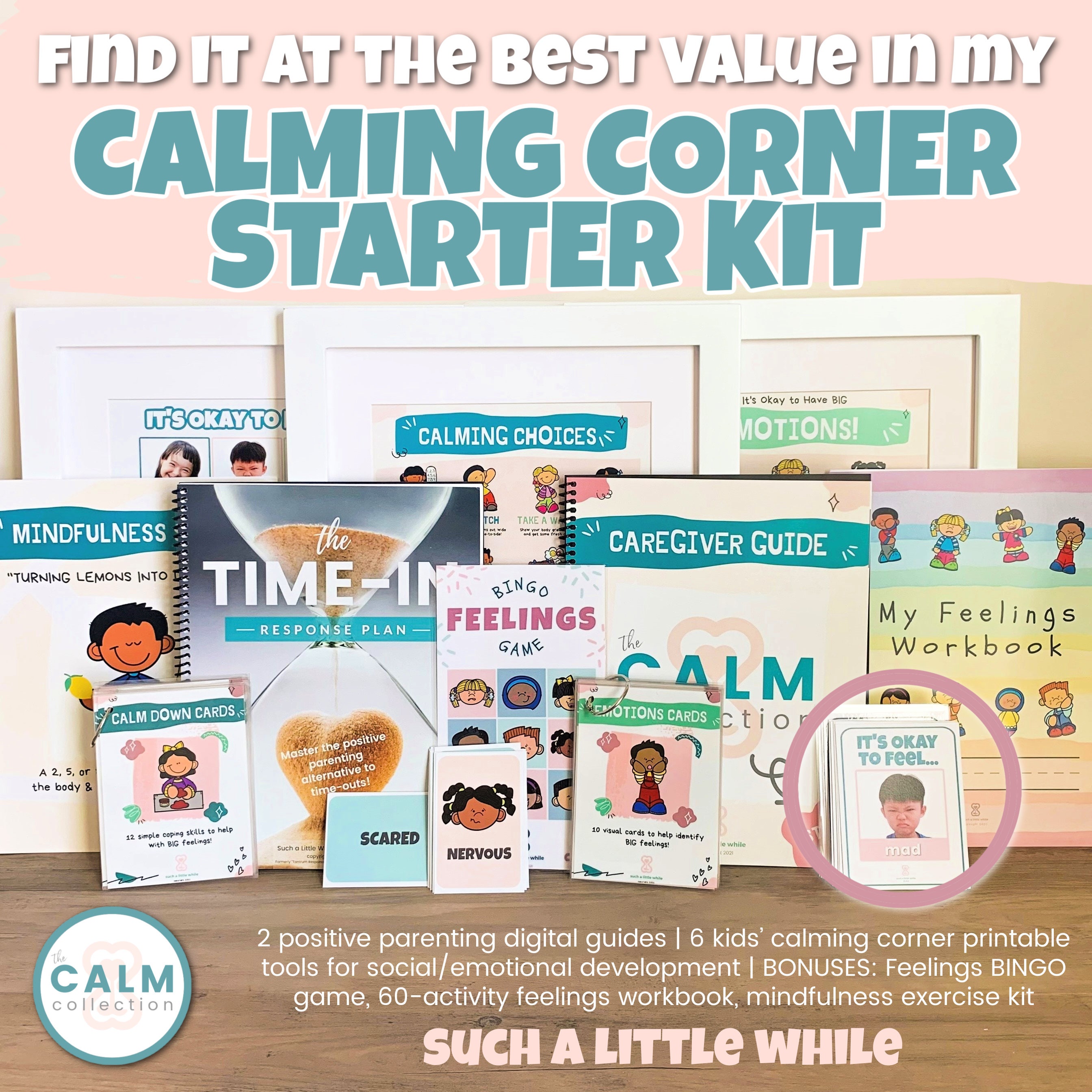 Printable FEELINGS FLASHCARDS Emotions Flashcards PDF Calm Down Corner ...