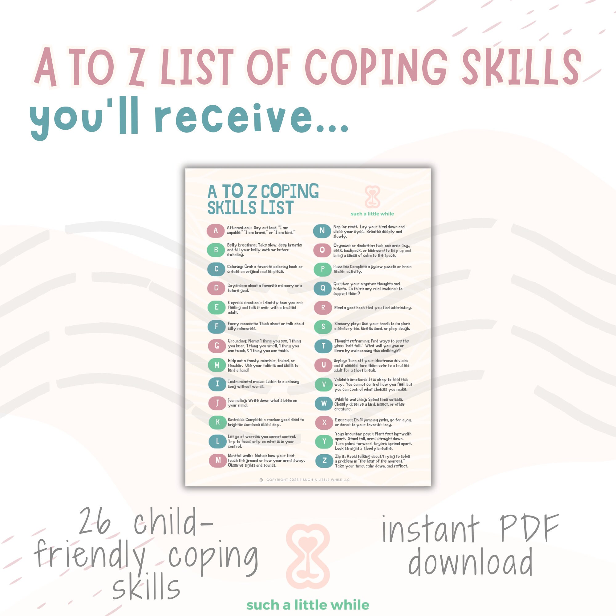 Feelings & Coping Skills for Kids Ultimate Toolbox Bundle 60 Pages of ...